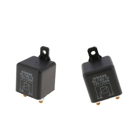 2 pieces 12V 100Amp split charge relay switch 4 terminal relays for ...