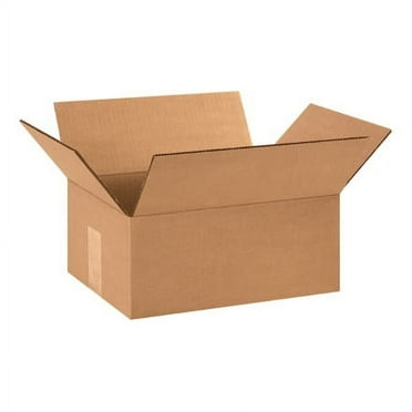 Walmart 12x9x5" Kraft Corrugated Shipping Boxes, Moving Size Pack, ECT ...