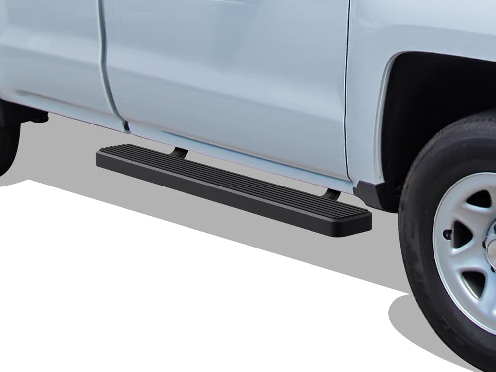 APS iBoard Running Boards 6-inch Matte Black Compatible with Chevy ...