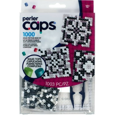 perler Caps Fuse Beads and Pattern Kit - flower, Ages 12 and Up, 3503 ...