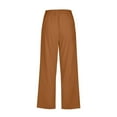 Boyscolos Pants for Women Linen Casual Summer Beach Vacation Straight ...