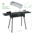 Costway Portable Charcoal BBQ Grill with Electric Roasting Fork ...