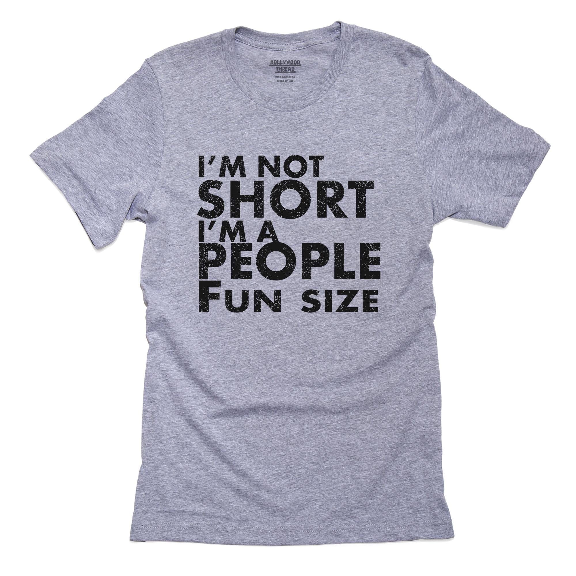 I'm Not Short, I'm A People Fun Size Men's Grey T-Shirt - Walmart.com