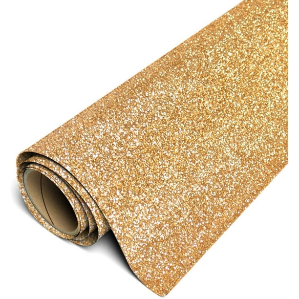 Siser Glitter HTV Iron On Heat Transfer Vinyl 12" x 2ft Roll - Old Gold ...
