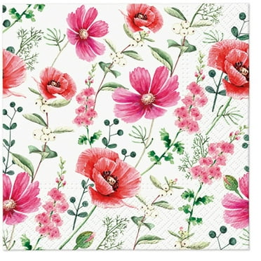 Keep Unique Flower Paper Napkins, Decoupage Napkins Spring, Assorted ...