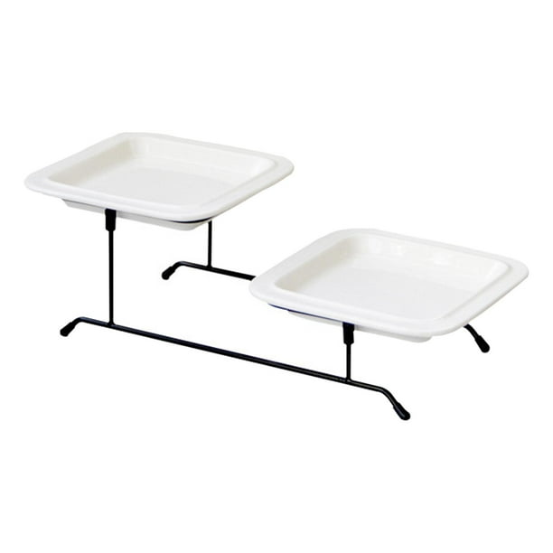 2 Tiered Serving Stand Dessert Display Server Food Display Stand ...