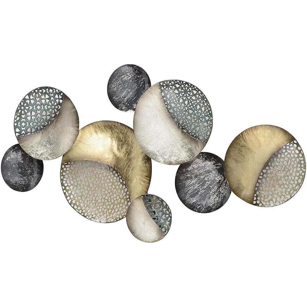 Modernist Floating Circles, Abstract Metal Wall Art, Artisan Crafted ...