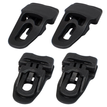 EasyKlip 4-Pack Heavy Duty Reusable Midi Tarp Clip - Black - Walmart.com