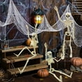 2PCS Halloween Body Realistic Human Skeleton Halloween Decoration ...