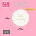 Hello Sweet Baby - 48 Pack Disposable Party Tableware, Paper Plates for ...