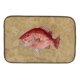 Caroline's Treasures Strawberry Snapper Dish Drying Mat - Walmart.com