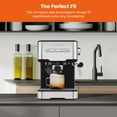6-in-1 Espresso Machine with Steamer, One-Touch Single or Double Shot ...