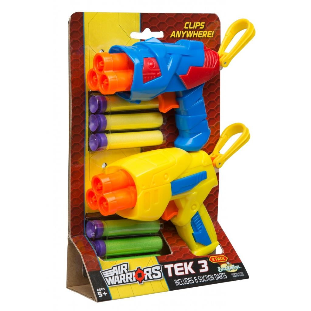 Buzz Bee Toys Air Warriors Tek 3 Blaster Two Pack
