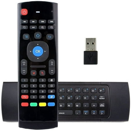 Air Mouse, 2.4G MX3 Portable Mini Wireless QWERTY Keyboard Mouse ...