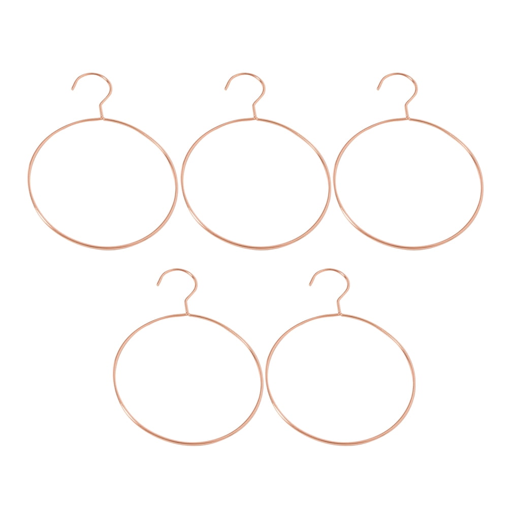 Hemoton 5pcs Round Clothes Hangers Iron Round Hangers Creative Scarf ...