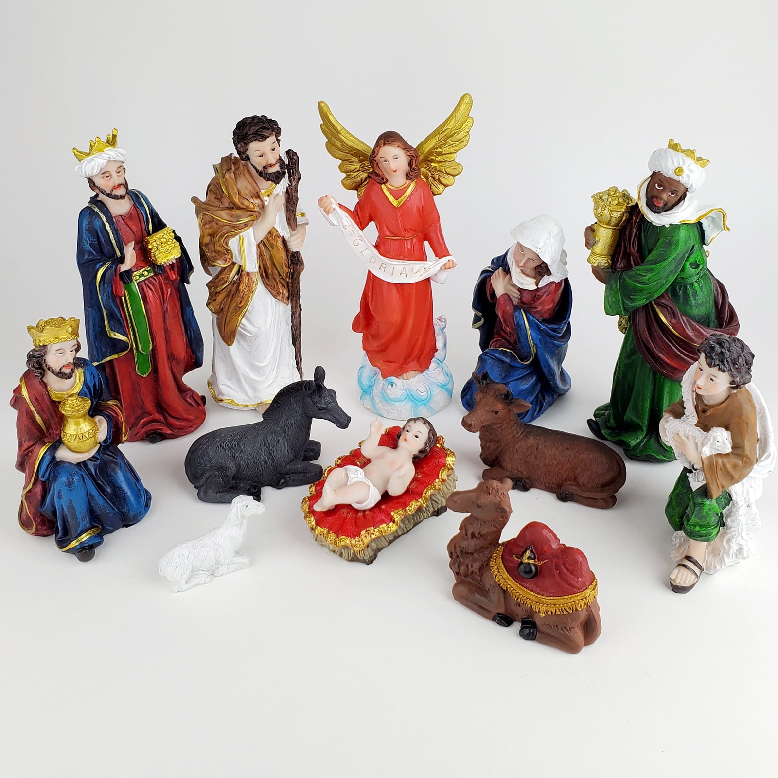 8" Inch Christmas Nativity Scene Set Baby Jesus Nacimiento Nino Dios ...