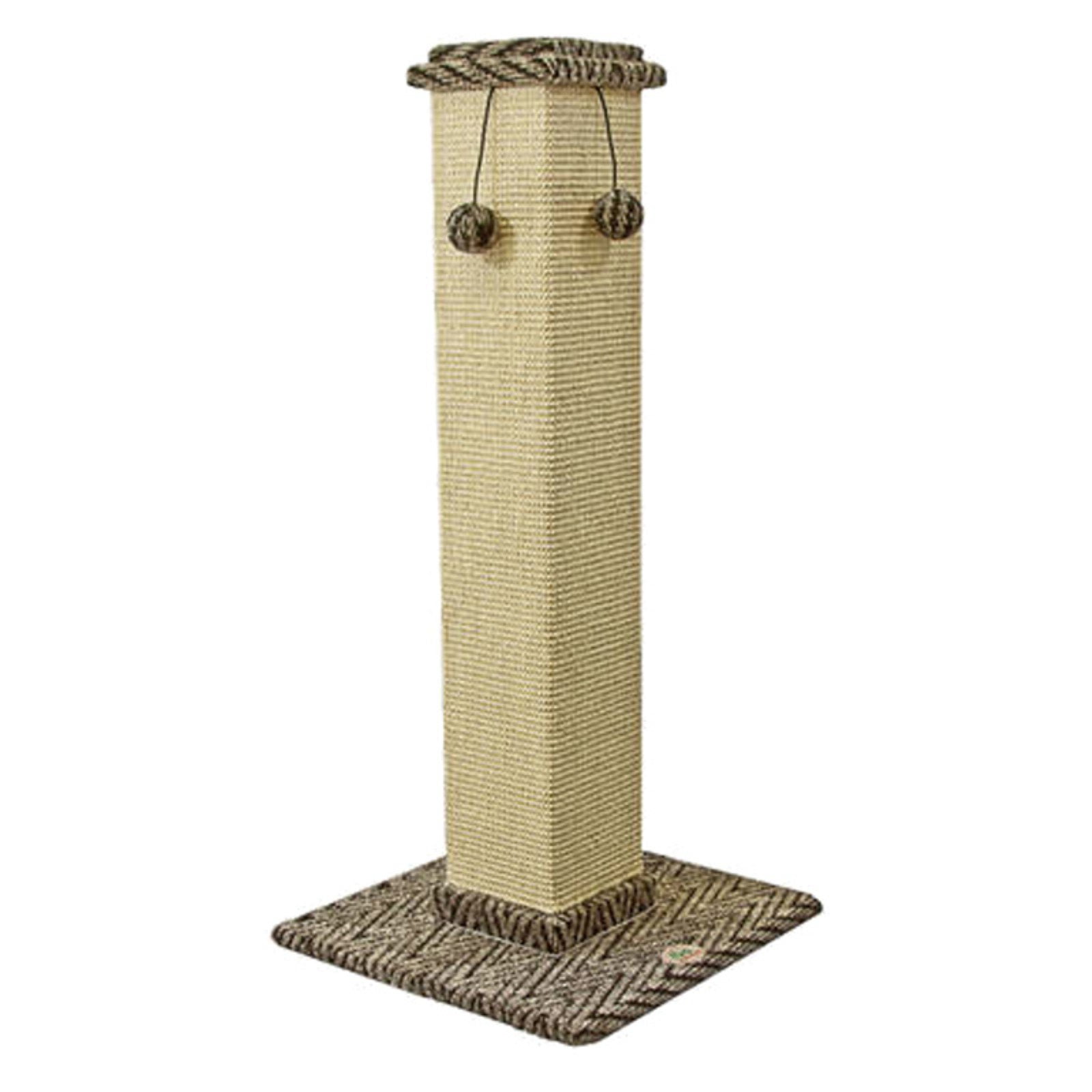 Cat Tree Furniture 35 in. High Obelisk - Two Tone - Walmart.com ...