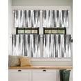 Minimalist Black Gray Texture Short Blackout Curtains 24 Inch Long ...