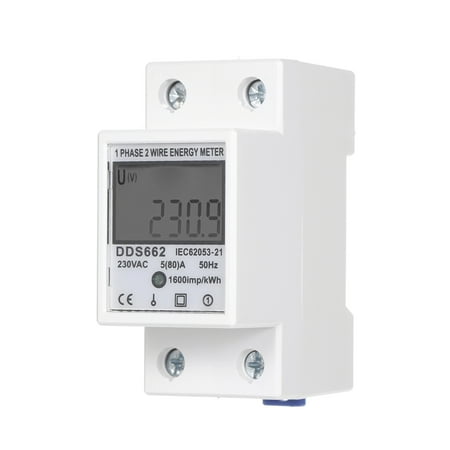 AC 230V Single Phase Energy Meter Without Backlight DDS662 | Walmart Canada