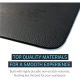 ZBRANDS Leather Desk Pad Mat 24 x 17 inches Reversible Smooth and ...