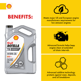 Shell Rotella T5 Synthetic Blend 10W-30 Diesel Engine Oil, 1-Gallon ...