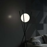 Ozarke Solstice Glass Globe Floor Lamp - Contemporary LED Standing ...