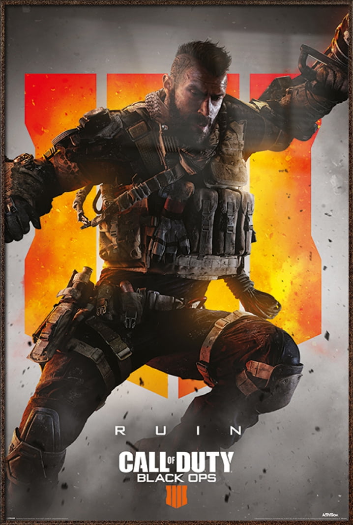 Call of Duty: Black Ops 4 - Framed Gaming Poster (Ruin) (Size: 24" x 36 ...