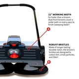 Tomahawk Power 22" Push Sweeper with Double Brush System and 18V ...