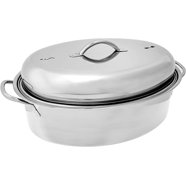 "Cuisinart Large 16"" Stainless Steel Roasting Pan with Handles and ...