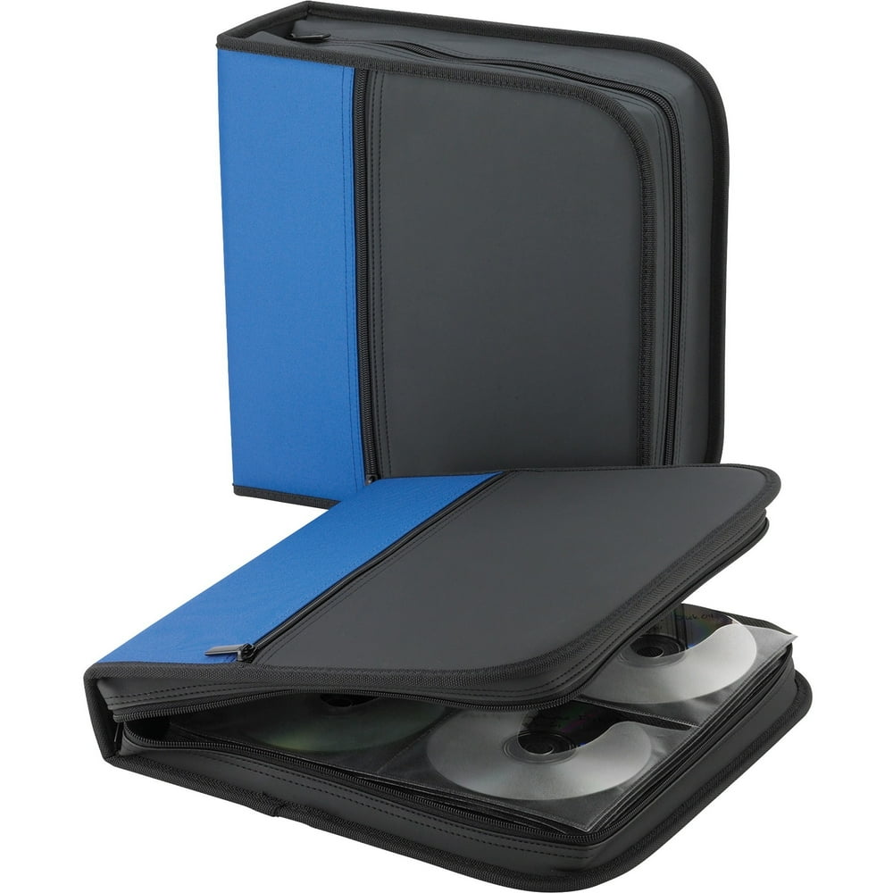 Compucessory, CCS26337, CD/DVD Zippered Wallet, 1, Blue,Black - Walmart ...