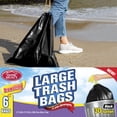 Home Select Drawstring Trash Bags, Extra Large Trash Bags, Black, 30 ...