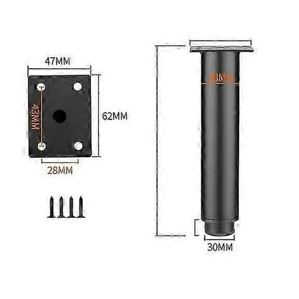 2025 Latest Model 18cm Adjustable Kitchen Leg, Black, 2 Pieces ...