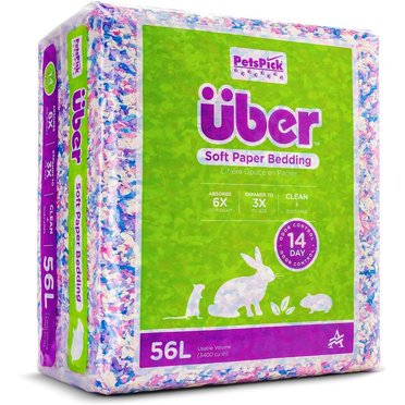 PetsPick Uber Soft Paper Bedding for Rodents & Small Animals, Odor ...