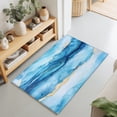 Abstract Waves Area Rugs 2x3ft Ocean Beach Spray Surrealism Watercolor ...