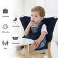 Portable High Chair Seat,Easy Seat Harness Baby Cloth Booster Seat for ...