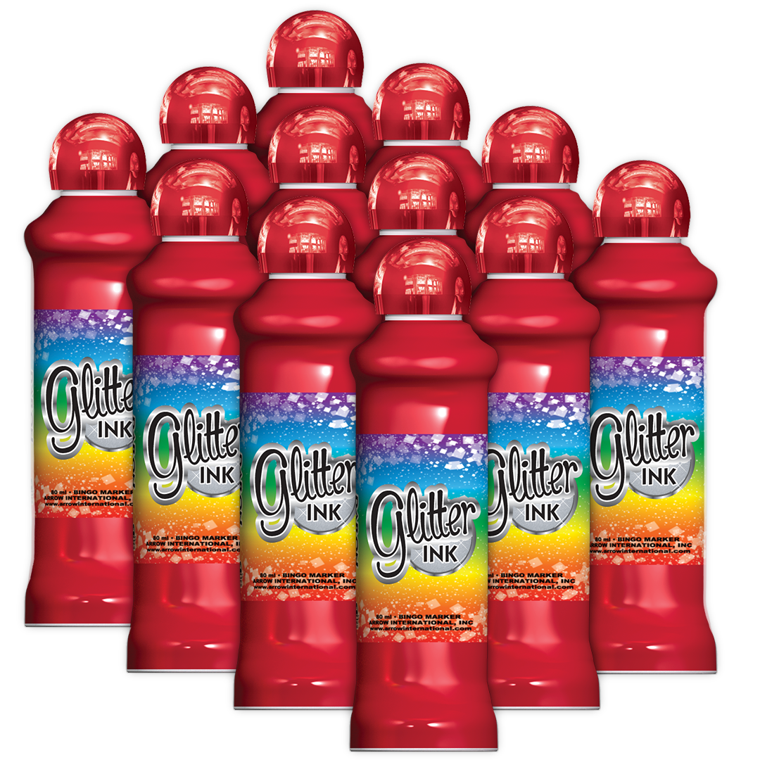 Glitter Ink 3 Oz Bingo Daubers Set Of 12 Markers Red Walmart Glitter Ink 3 Oz Bingo Daubers Set Of 12 Markers Red Walmart