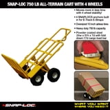 Snap-Loc Big Dolly Folding Truck, All-Terrain 4-Wheel Hand Cart, 750 lb ...