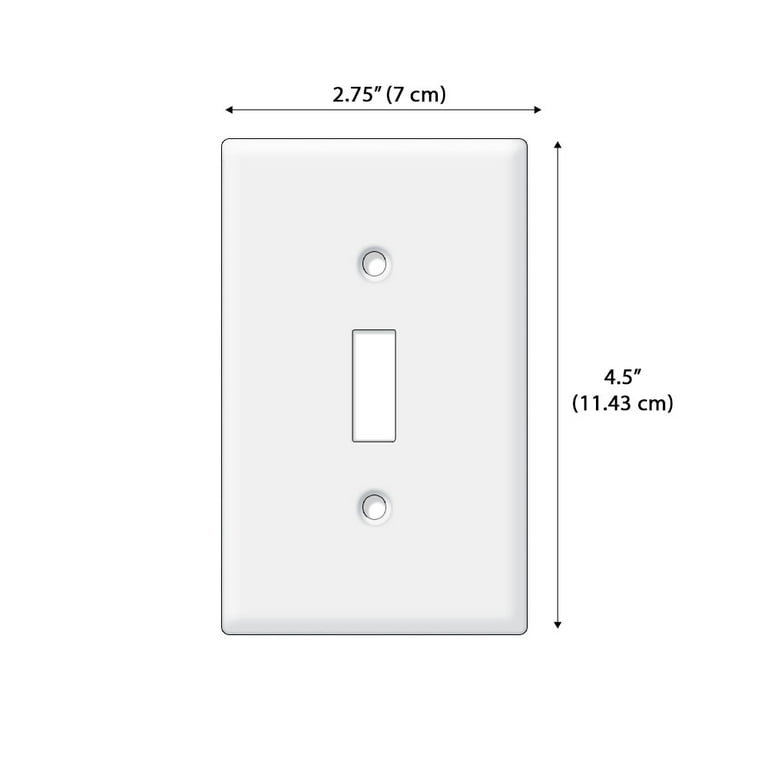 Dimensions Plastic Light Switch Covers Wall Plate | Standard Wall