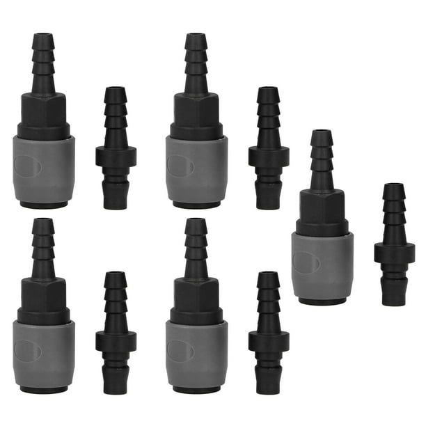 Quick Connector,5 Sets Quick Connector Air Quick Connect Fittings Quick ...