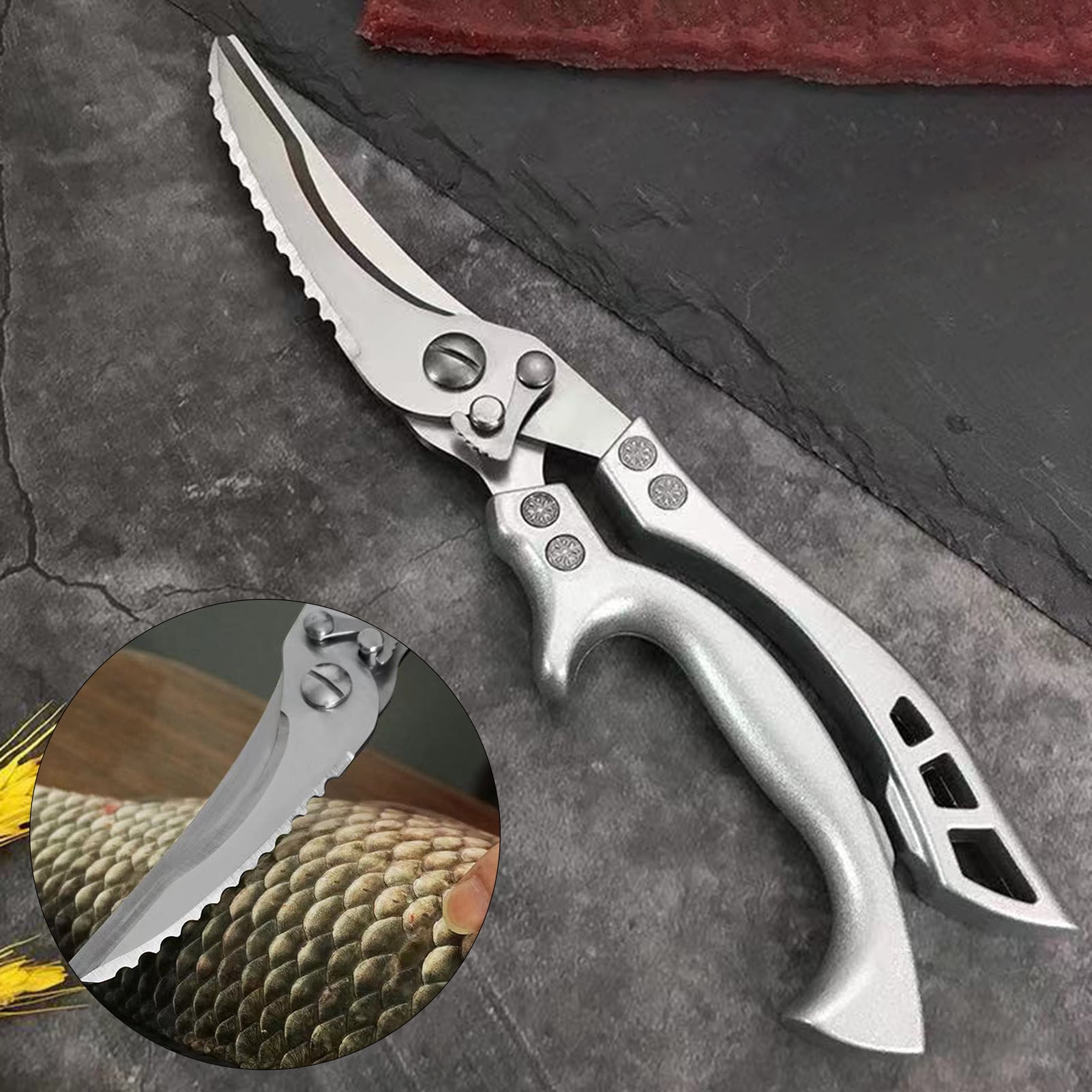 Happy date Poultry Shears - Heavy Duty Kitchen Scissors for Cutting ...