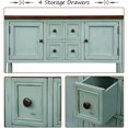 Console Table Buffet Sideboard Sofa Table with Storage Drawers Cabinets ...