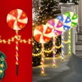 8PK 28inch 230LED 8 Modes Christmas Lollipop Pathway Light Outdoor ...