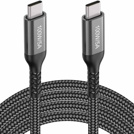 15FT USB C to USB C Cable,100W/5A,Type C Fast Charging,PD Charger Cord ...