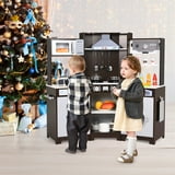 LAZY BUDDY Kids Corner Play Kitchen Wooden Pretend Toy Kitchen, Large ...