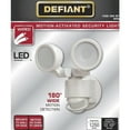 Defiant 180 Degree White Motion Activated Outdoor Integrated LED Twin ...
