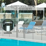 Domi 5FT x 48FT DIY Pool Safety Fence,Removable Black Mesh Fence for ...