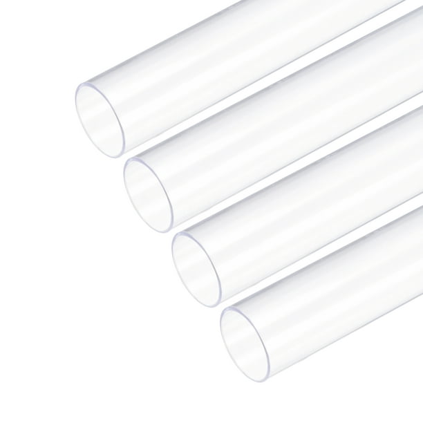 Uxcell 4Pack PVC Rigid Round Tubing, 45/64"(18mm) ID x 25/32"(20mm) OD ...