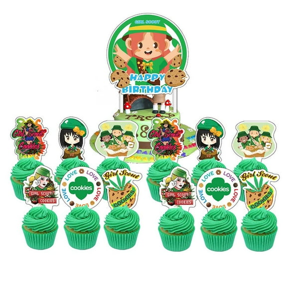 Girl Scout Party Supplies Decor Decorations Plates Background Cake ...