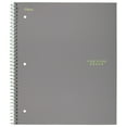 Mead Five Star Notebook, 3 Subject, College Ruled, Plastic Cover ...