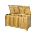GDF Studio Acacia Wood 100 Gallon Outdoor Patio Deck Storage Box, Teak ...